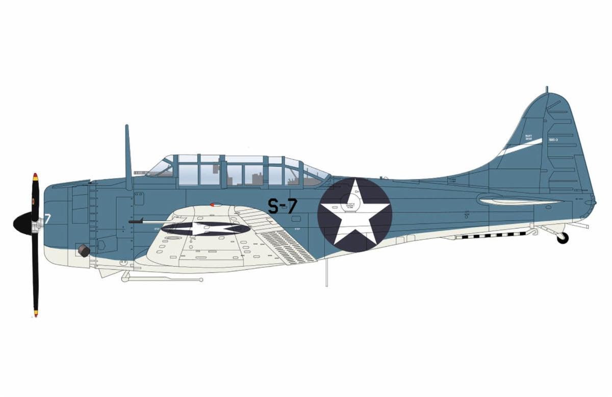 Hobby Master HA0216 1:32 SBD-3 Dauntless "Dusty Kleiss" – MTS Aviation Models