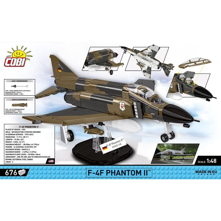 COBI 5898 F-4F Phantom II Jet Fighter – MTS Aviation Models