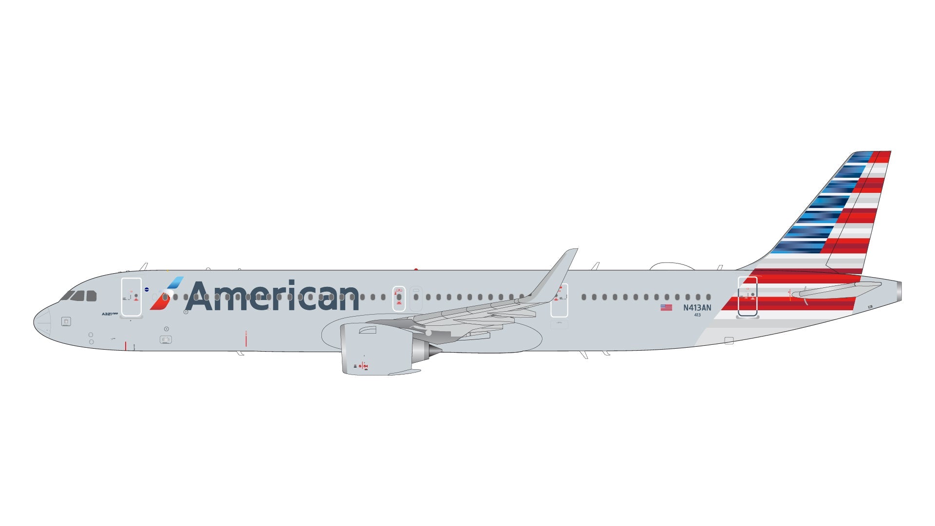 Gemini Jets G2AAL1352 1:200 American Airlines A321neo – MTS Aviation Models