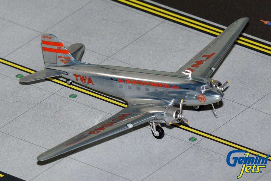 Gemini Jets G2TWA314 1:200 TWA (Transcontinental & Western Air) DC-3 ...