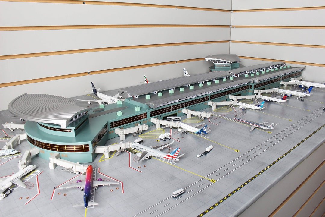 Gemini Jets GJARPTC 1:400 Deluxe Airport Terminal set Double Rotunda ...