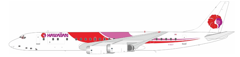 Pre-Order Inflight IF862HS0823 1:200 HAWAIIAN DC-8-62H N1807 -MTS ...