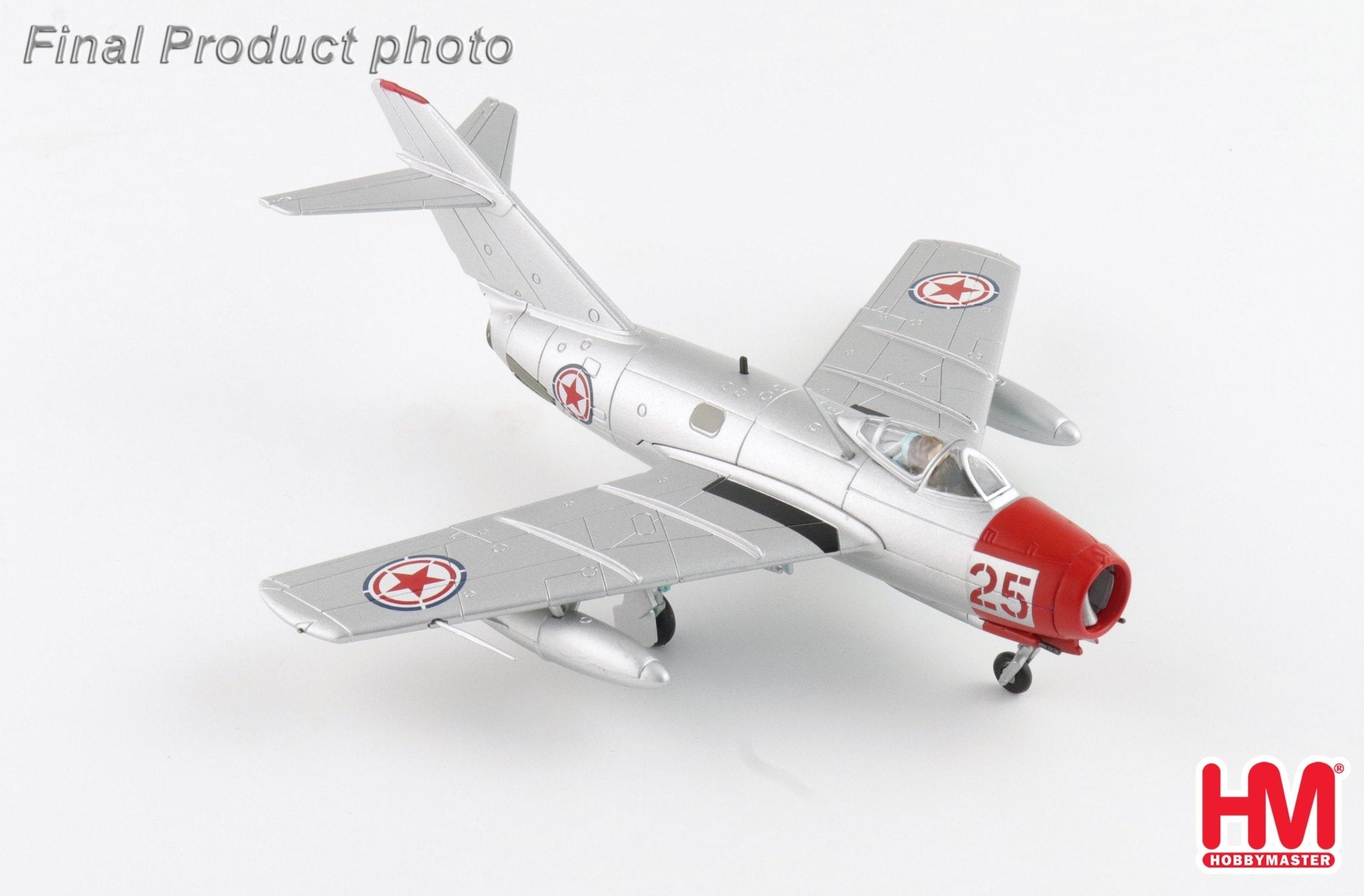 Hobby Master HA2418b 1:72 MIG-15bis Red 25, Chinese People's Volunteers ...