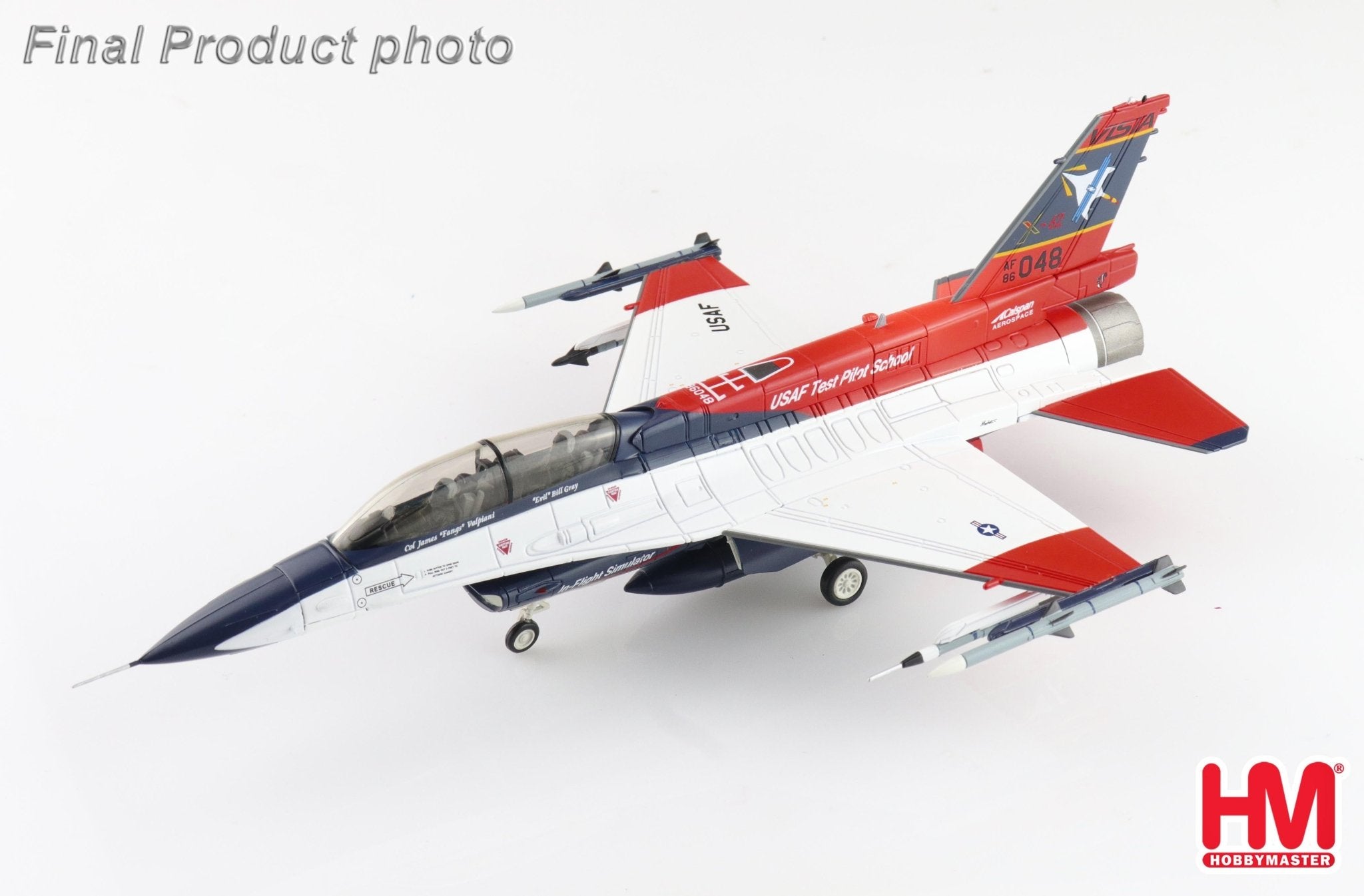 Hobby Master HA38042B 1:72 X-62A VISTA 86-0048 USAF Test Pilot School ...