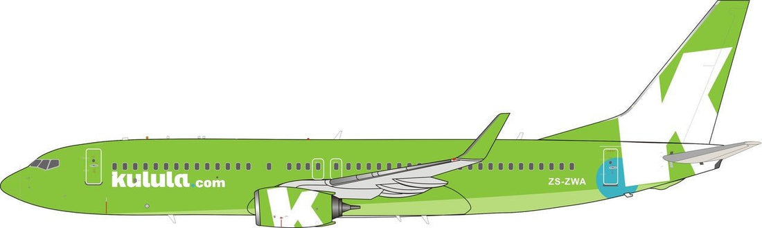 Inflight IF7380119 1:200 Kulula Boeing 737-800 ZS-ZWA -MTS Aviation Models