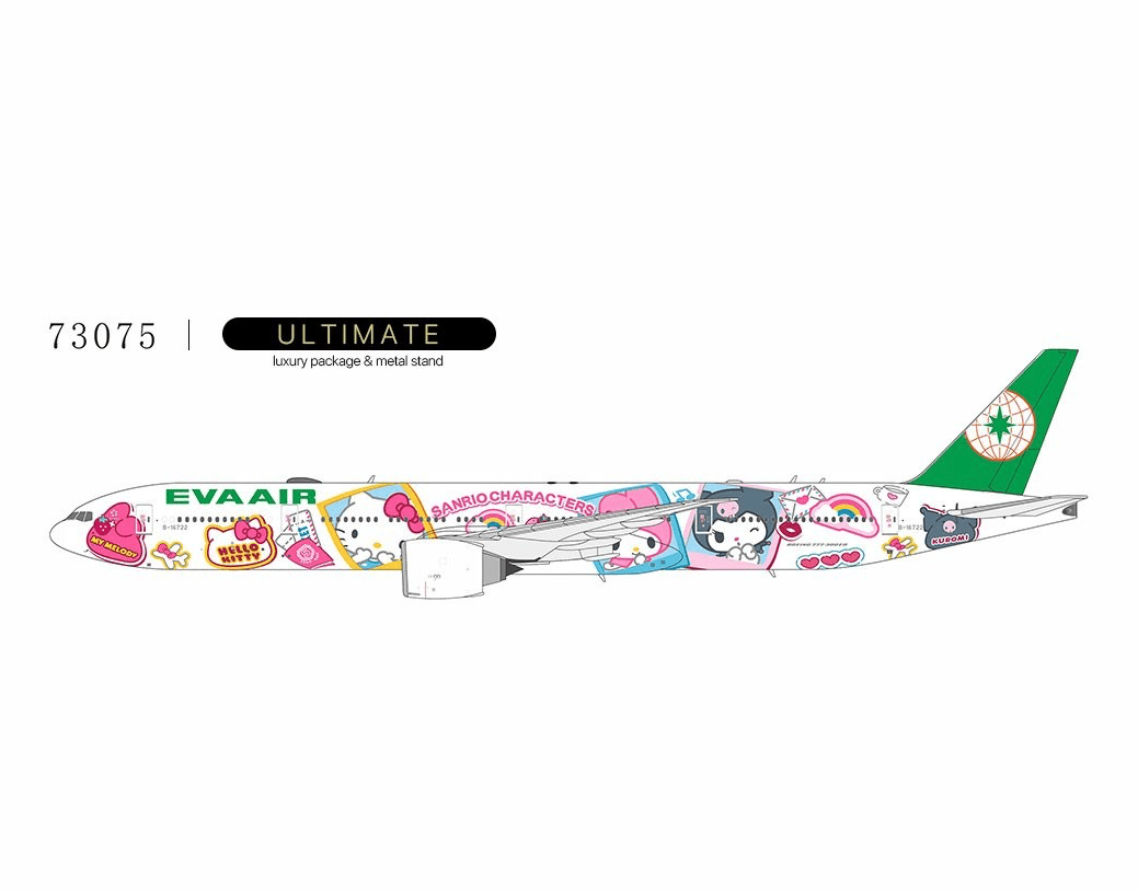 NG Models 73075 1:400 Eva Airways 777-300ER B-16722 (HELLO KITTY) – MTS ...