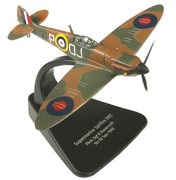 Oxford AC001 1:72 Supermarine Spitfire Mk.I Sgt. R. Havercroft, No. 92 ...
