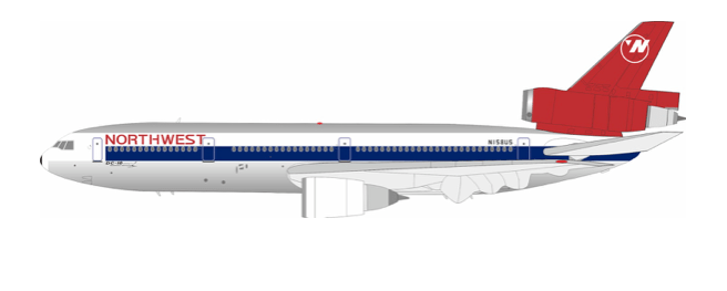 B-Models B-104-NW-158P 1:200 Northwest Airlines McDonnell – MTS Aviation Models