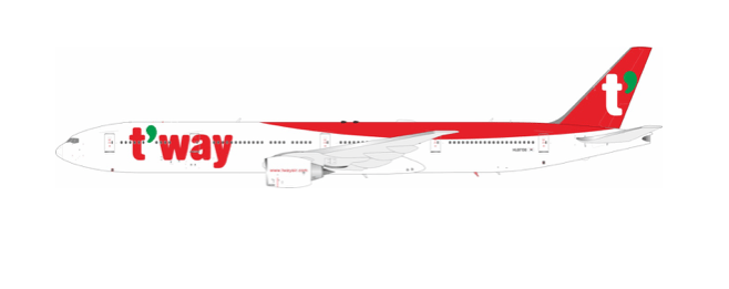 B-Models B-773-TW-706 1:200 T'way Air Boeing 777-367/ER HL8706 – MTS ...