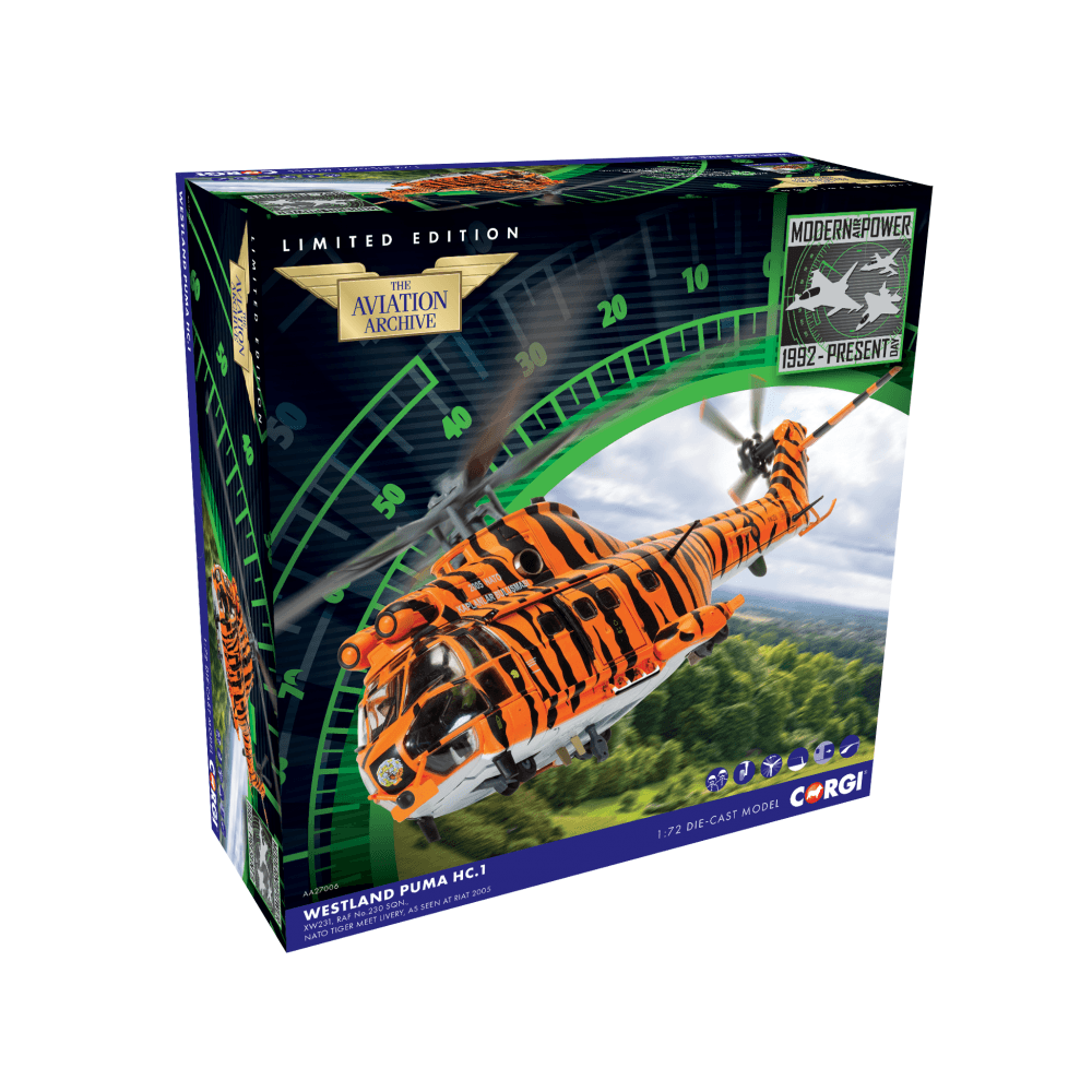 Pre-Order Corgi AA27006 1:72 Westland Puma HC-1 RAF No.230 Sqn NATO Ti ...