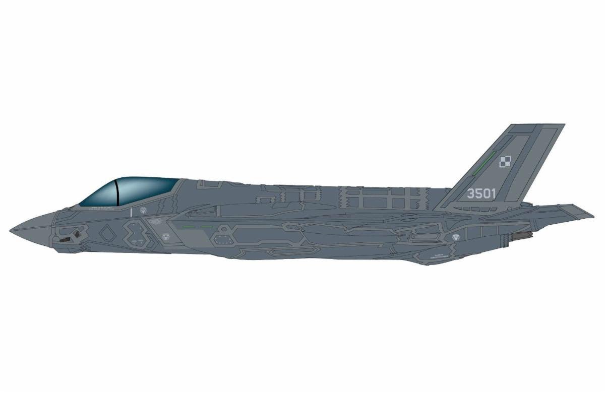 Hobby Master HA4444 1:72 F-35A "Husarz" 3501, Polish Air Force – MTS ...