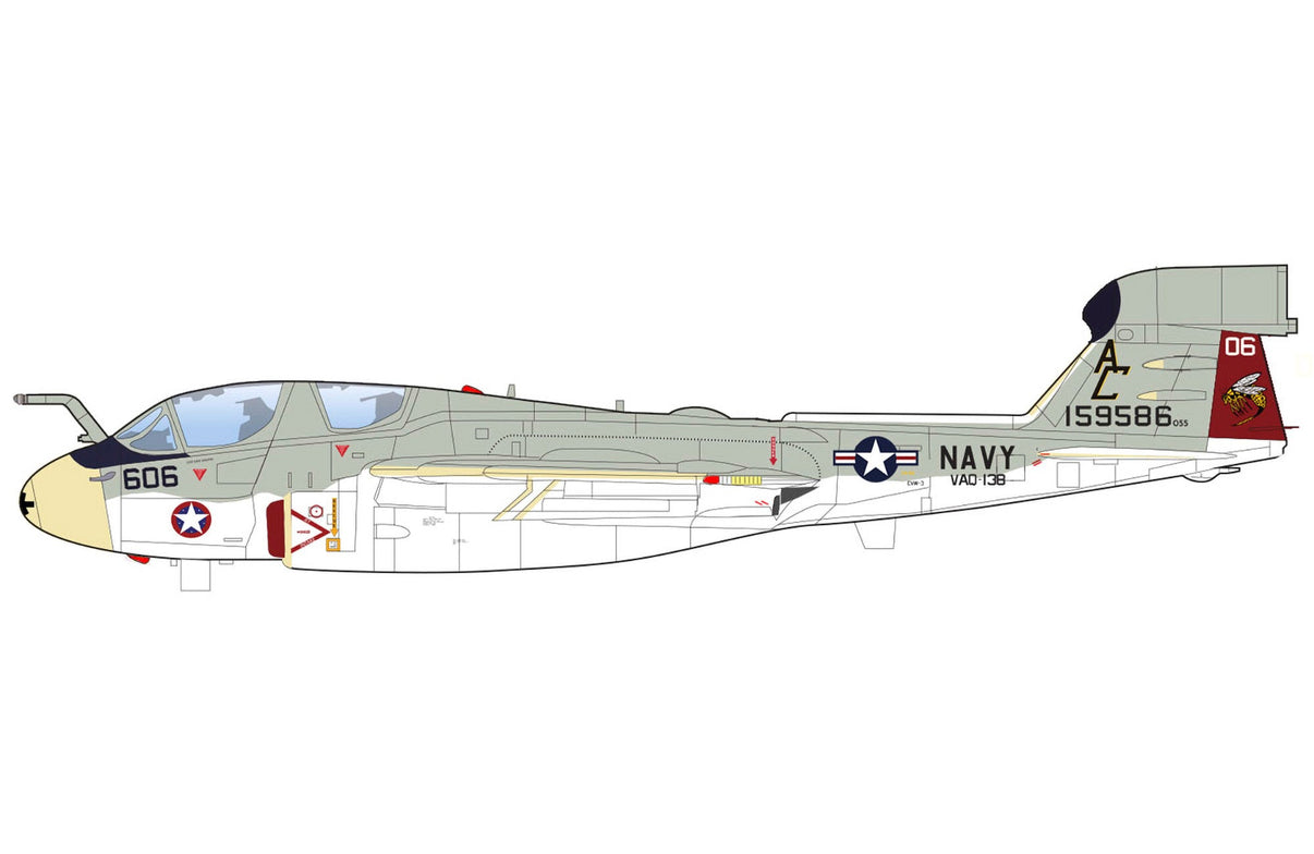 Hobby Master HA5014 1:72 EA-6B Prowler 159586, VAQ-138, USS Saratoga ...
