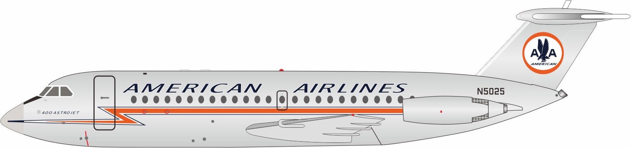 InFlight200 IF111AA0525P 1:200 American Airlines BAC One-Eleven – MTS ...