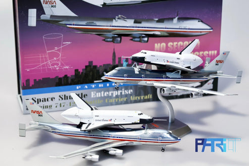 Patriot Model PT-400-023RLG 1:400 Boeing 747-123 NASA N905NA & Space S ...
