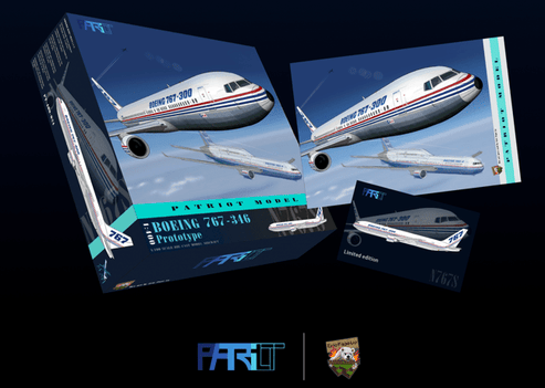 Patriot Model PT-400-024 1:400 B767-300 Boeing House Prototype Livery ...