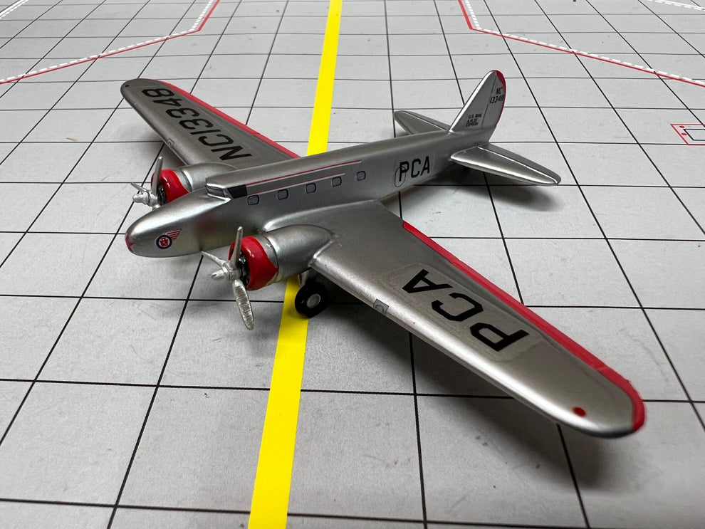 Sky Classics 1:200 Boeing 247 PCA (Silver/Red) -MTS Aviation Models
