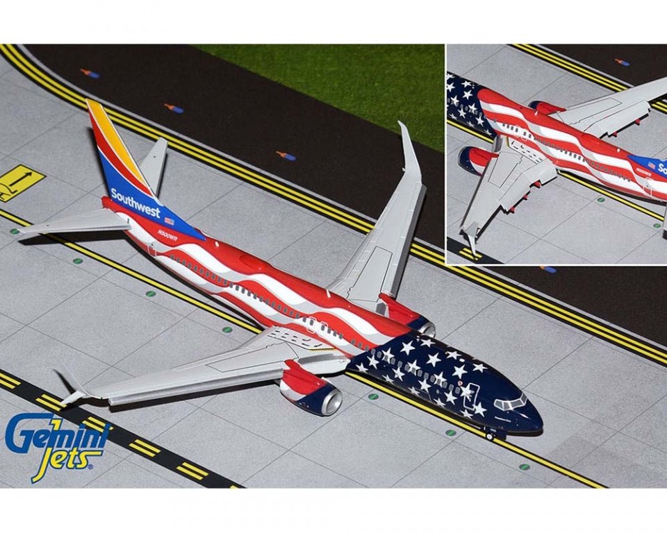 Gemini Jets G2SWA1042F 1:200 Southwest Boeing 737-800 Freedom One N500 ...